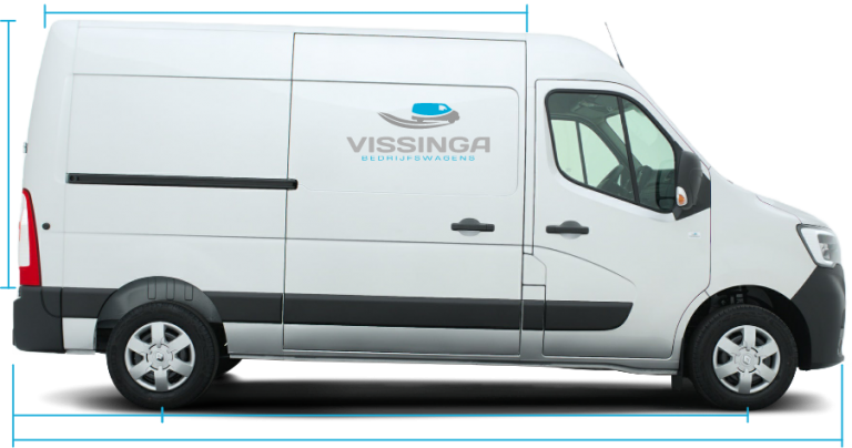 Renault Master L2H2 afmetingen. Wat zijn de hoogte en lengte?